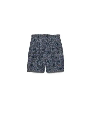 Prada Printed Re-nylon Swim Trunks - Hematite/nero