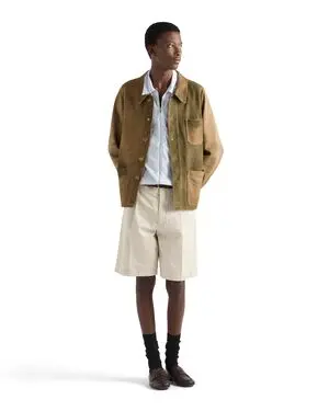 Prada Cotton Bermuda Shorts - Limestone