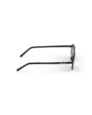 Prada Sunglasses With Logo - Graphite Lenses