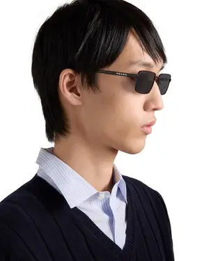 Prada Sunglasses With Logo - Graphite Lenses