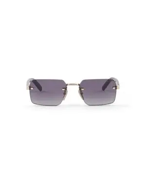Prada Sunglasses With Metal Frame And Adjustable Nose Pads - Iris Lenses