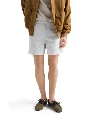 Prada Aged Canvas And Leather Boat Shoes - Forest Green