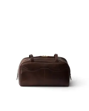 Prada Large Antiqued Leather Top-handle Bag