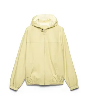 Prada Hooded Nappa Leather Jacket