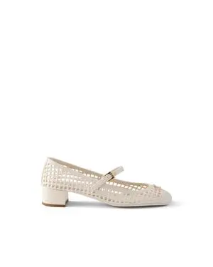 Prada Crochet Pumps - Ivory