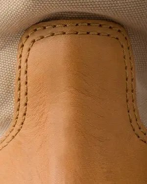 Prada Leather And Canvas Boots - Cord