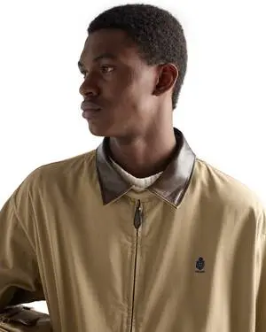 Prada Cotton Jacket With Leather Details - Cord