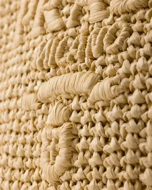 Prada Crochet Tote Bag - Tan