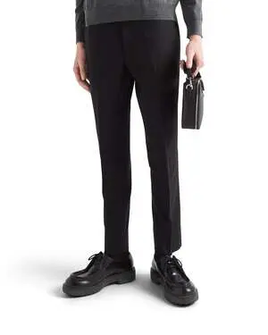 Prada Light Stretch Wool Extra-slim Fit Pants