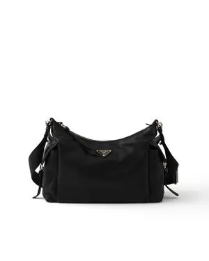 Prada Nappa Leather Handle Bag - Black