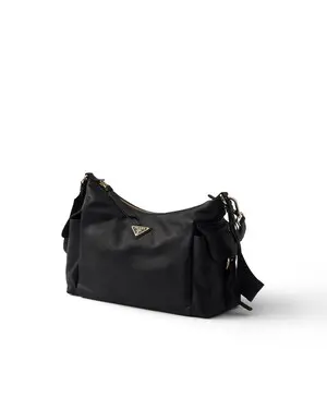 Prada Nappa Leather Handle Bag - Black
