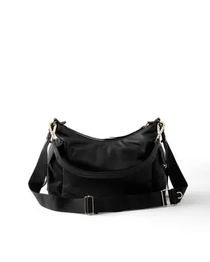 Prada Nappa Leather Handle Bag - Black