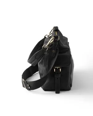 Prada Nappa Leather Handle Bag - Black