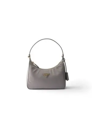 Prada Re-edition 2005 Re-nylon And Saffiano Mini Bag - Cloudy Gray