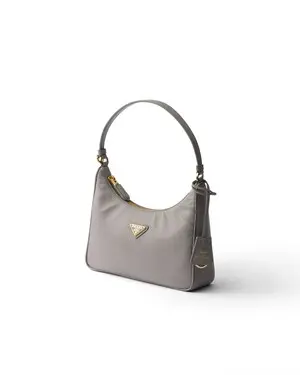 Prada Re-edition 2005 Re-nylon And Saffiano Mini Bag - Cloudy Gray