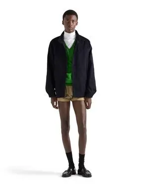 Prada Cotton Blouson Jacket - Navy
