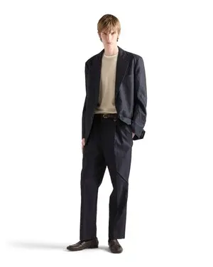 Prada Single-breasted Cotton And Silk Jacket