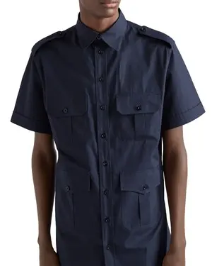 Prada Short-sleeved Cotton Shirt