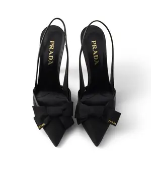 Prada Mesh Slingback Pumps - Black
