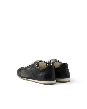 Prada Nappa Leather Sneakers - Black