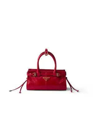 Prada Leather Mini Handbag - Red