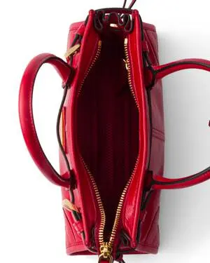 Prada Leather Mini Handbag - Red