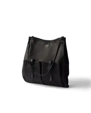 Prada Leather Tote Bag - Black
