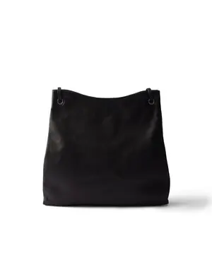 Prada Leather Tote Bag - Black