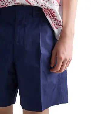 Prada Cotton Bermuda Shorts - Blue