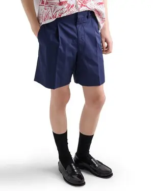 Prada Cotton Bermuda Shorts - Blue