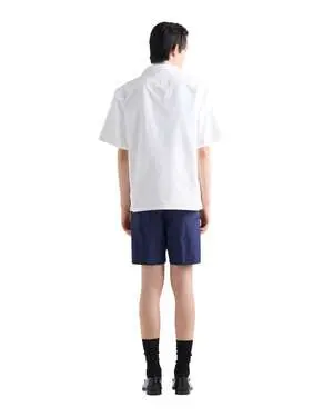 Prada Cotton Bermuda Shorts - Blue