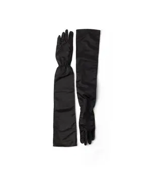 Prada Satin Gloves Black