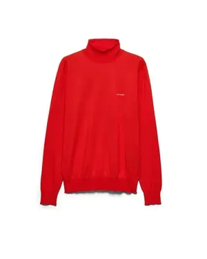 Prada Cotton Mock Turtleneck Sweater