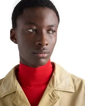 Prada Cotton Mock Turtleneck Sweater
