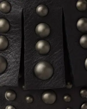 Prada Monolith Studded Leather Loafers