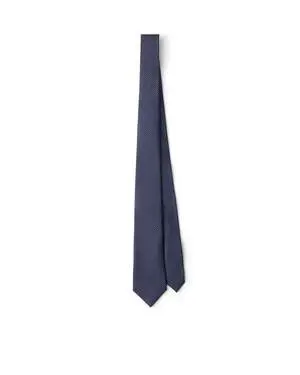 Prada Silk Standard Neck Tie - Navy