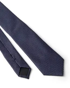Prada Silk Standard Neck Tie - Navy