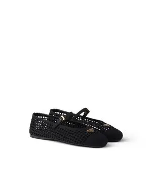 Prada Crochet Ballerinas