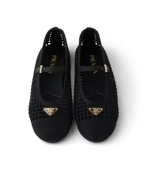 Prada Crochet Ballerinas