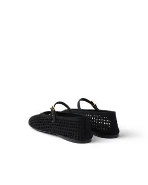 Prada Crochet Ballerinas