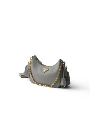 Prada Re-edition 2005 Saffiano Leather Bag - Cloudy Gray