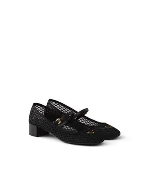 Prada Low Heel Mesh Ballerinas