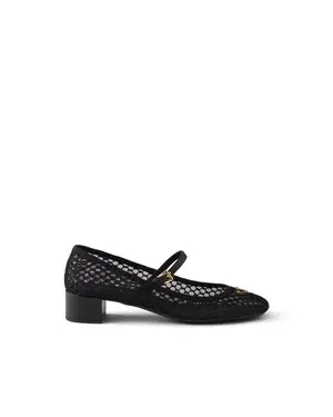 Prada Low Heel Mesh Ballerinas