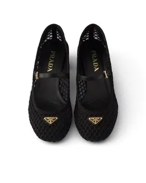 Prada Low Heel Mesh Ballerinas