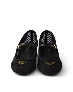 Prada Low Heel Mesh Ballerinas