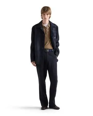 Prada Wool And Silk Polo Sweater
