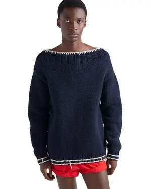 Prada Wool Boat-neck Sweater