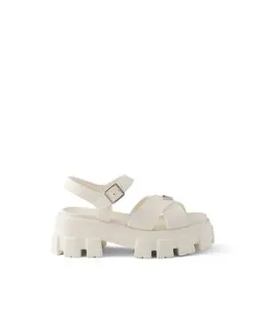 Prada Monolith Rubber Sandals - Ivory