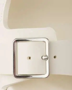 Prada Rubber Slides - Ivory