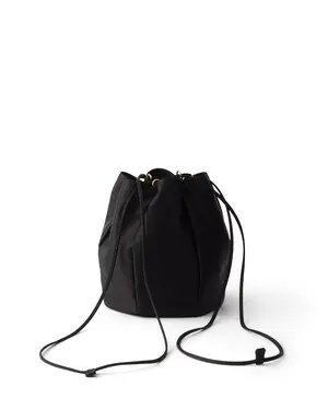 Prada Satin Mini Bucket Bag - Black